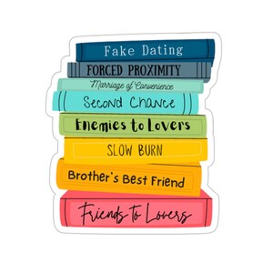 Bookish Book Tropes Sticker Book Reader Sticker - Etsy