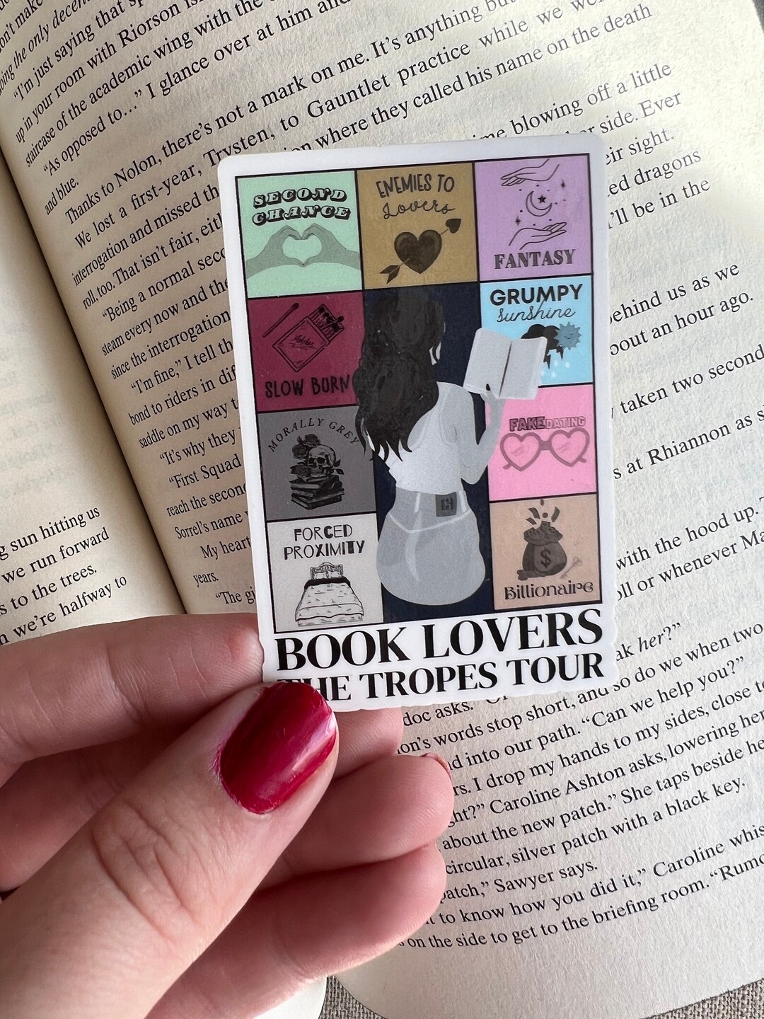 Reading Eras Book Tropes Sticker Kindle Bookish Eras Book Lover Sticker ...