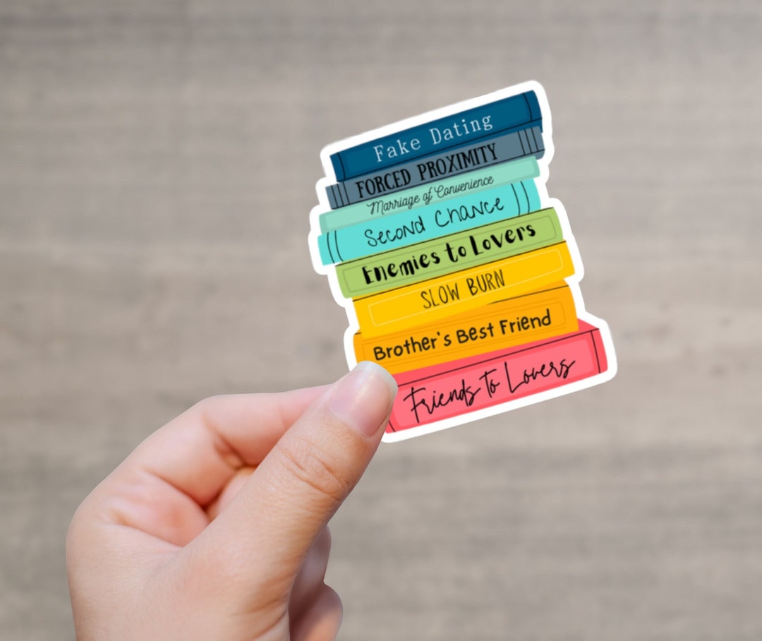Bookish Book Tropes Sticker Book Reader Sticker - Etsy