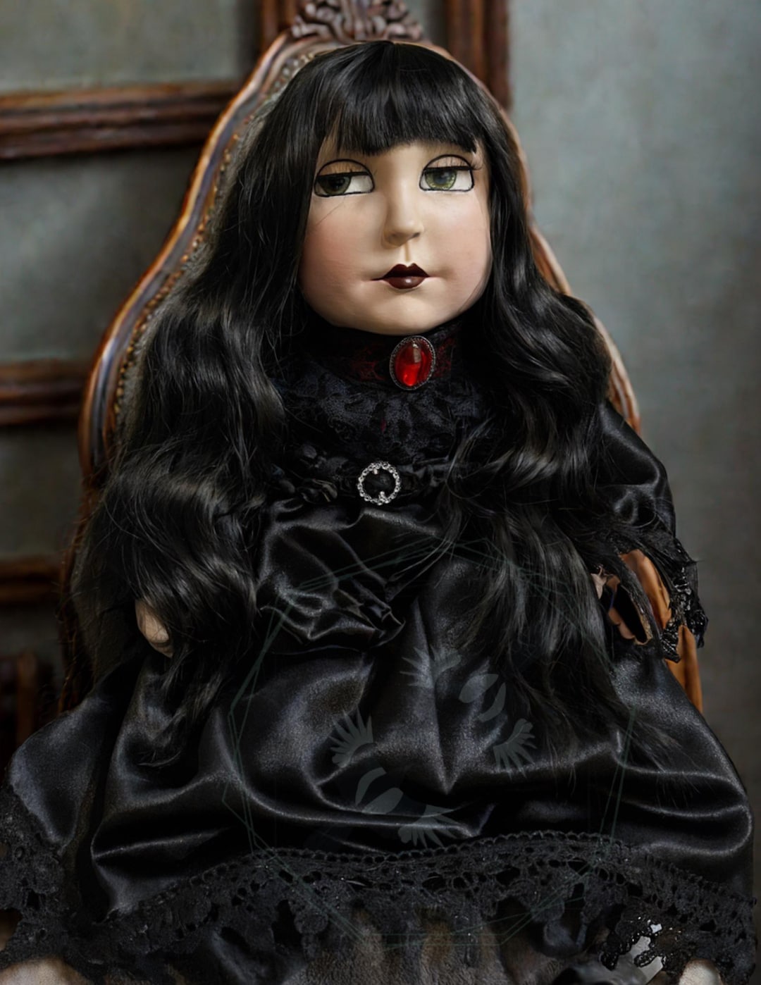 Handcrafted Victorian Gothic Doll: Elegant Vampire Inspired Talking Dolly - Etsy
