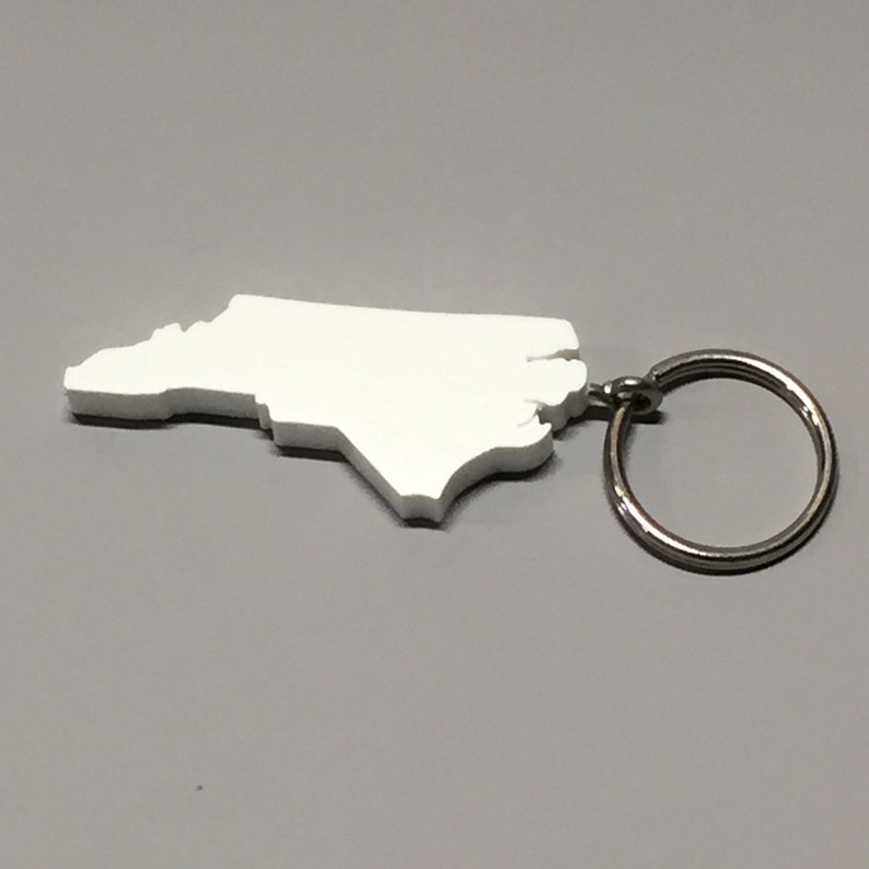 North Carolina Keychain Eco Friendly Gift Shape of North Carolina ...