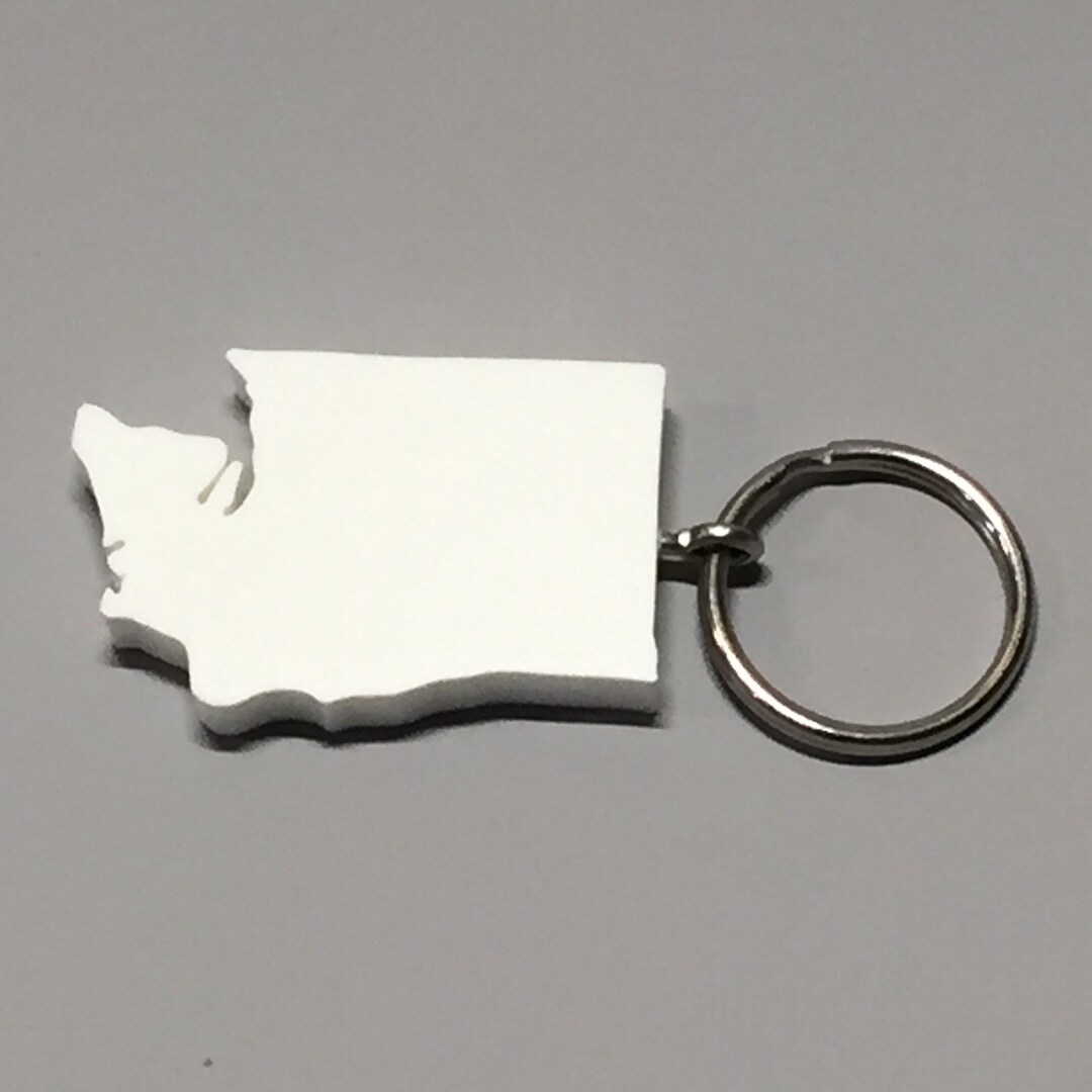 Washington State Keychain – Handmade From Recycled Plastic – Eco ...