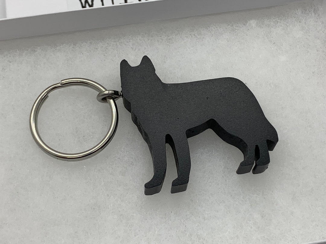 Husky Keychain Recycled Materials Stainless Steel Eco Friendly Husky ...