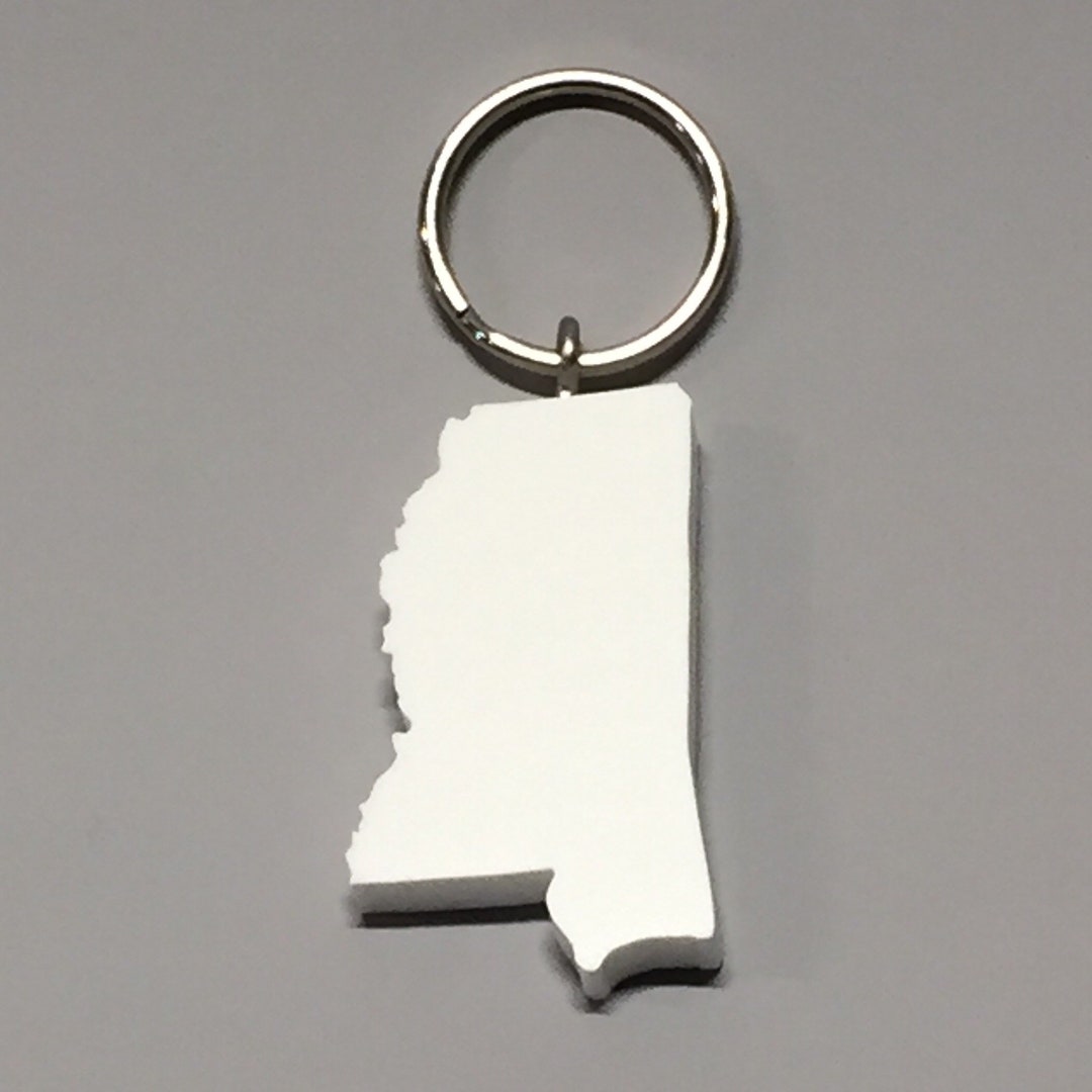 Mississippi Keychain - Eco Friendly Gift - Shape of Mississippi ...