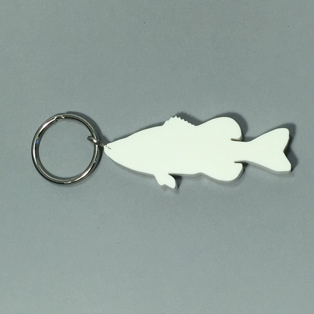 Largemouth Bass Keychain Recycled Materials Stainless - Etsy