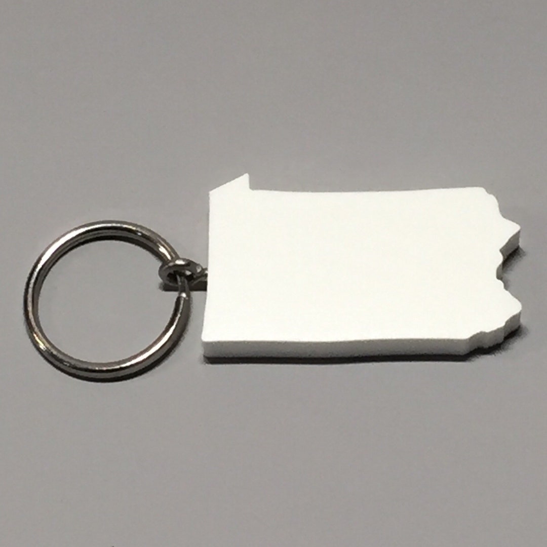 Pennsylvania Keychain - Eco Friendly Gift - Shape of Pennsylvania ...