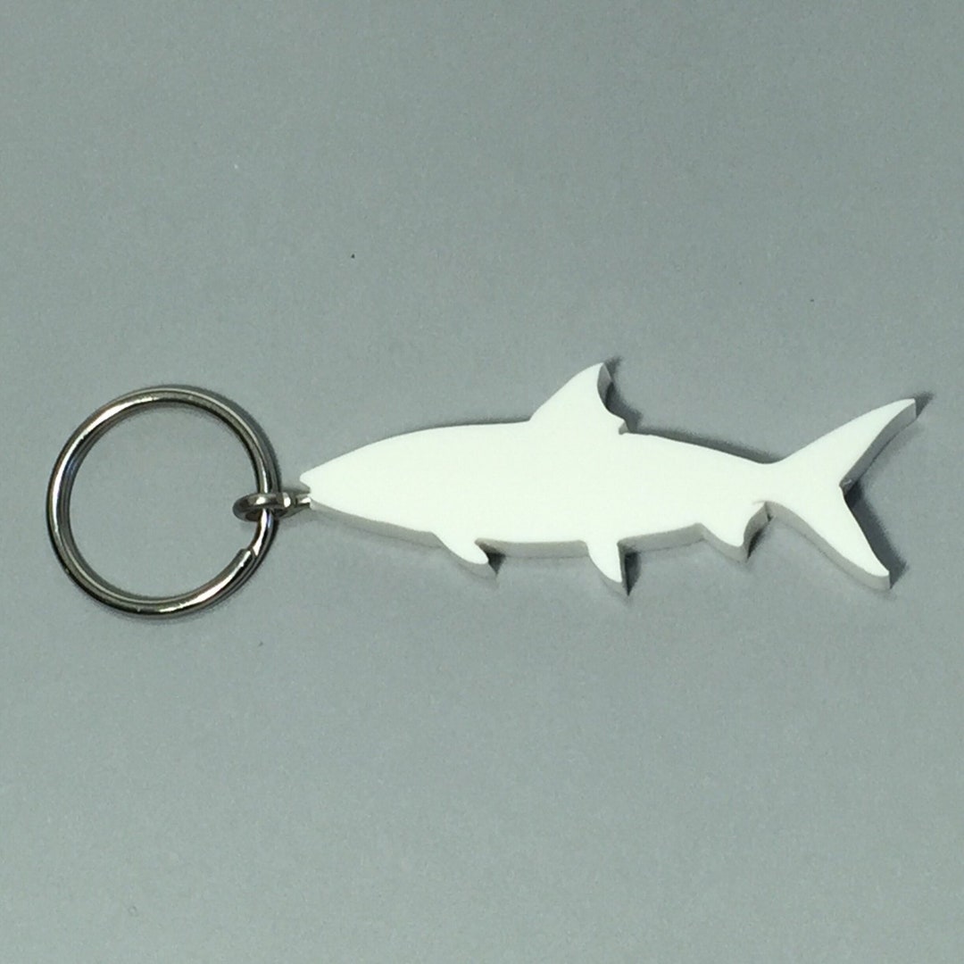 Bonefish Keychain Recycled Materials Stainless Steel Keychain Eco ...