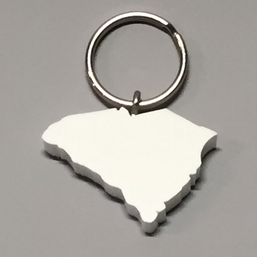 South Carolina Keychain – Handmade From Recycled Plastic – Eco Friendly ...