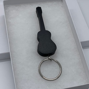 Ukulele Keychain Recycled Materials Stainless Steel Keychain Eco ...