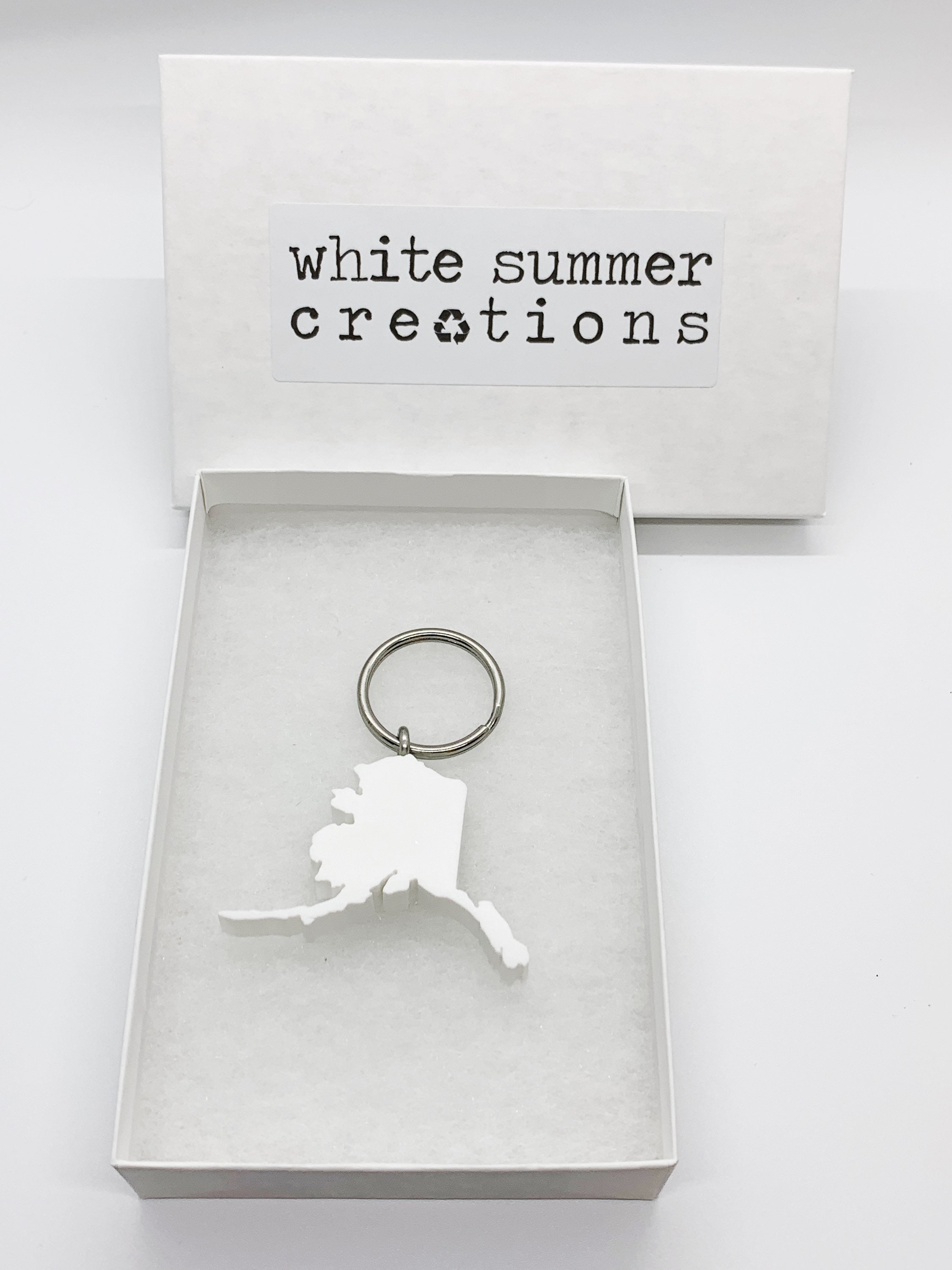 Alaska Keychain Eco Friendly Gift Shape of Alaska - Etsy