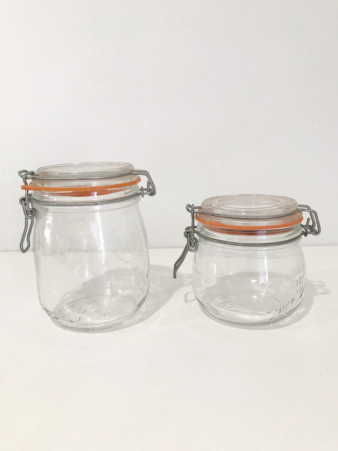 Vintage Le Parfait French Canning Jars With Lids and Rubber Seals Set ...