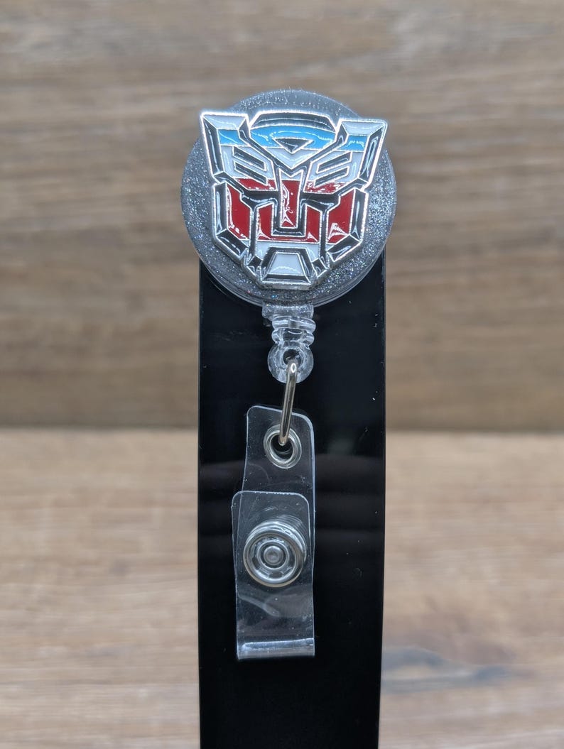 Transformers Autobots Logo Retractable ID Badge Reel Digital Key Holder ...