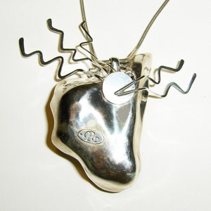 White Stilbite Natural Crystals Sterling Silver Pendant Radiance Two ...