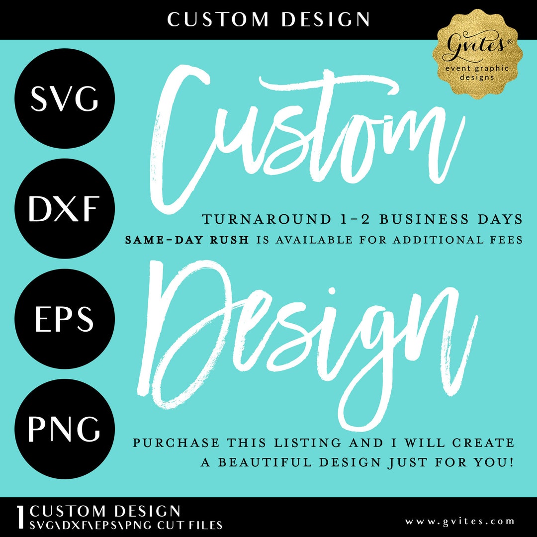 Custom SVG Files Sublimation for Cricut and Silhouette. Any Style ...