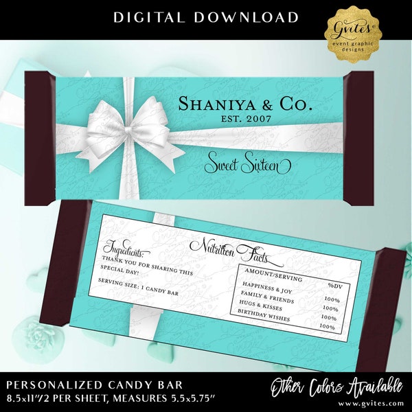 Tiffanys Candy Bar - Etsy