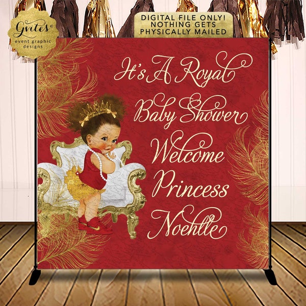Red Royal Baby Shower Invitation - Etsy