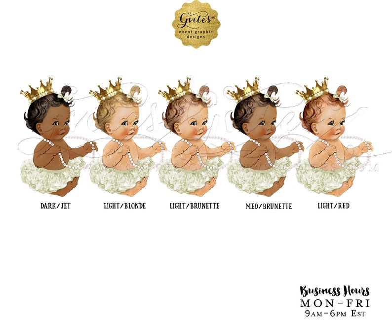 Ivory Gold Princess Baby Shower Invitation Digital PDF JPG | Etsy