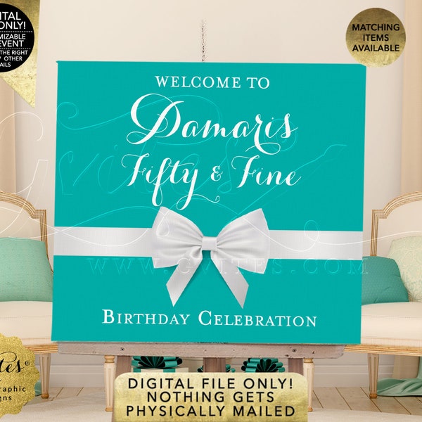 Teal 50th Birthday Decorations - Etsy