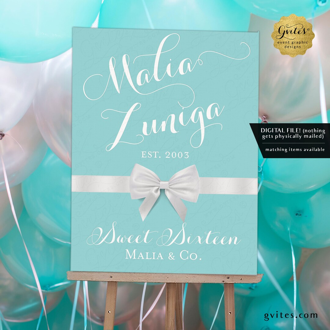 Sweet 16 Sign Birthday Welcome Poster Signs/ Banners/ Decorations. - Etsy