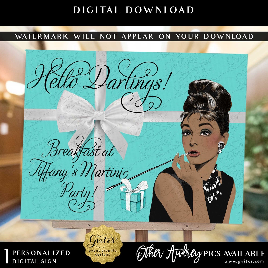 Breakfast at Welcome Sign - African American Audrey Hepburn Poster ...