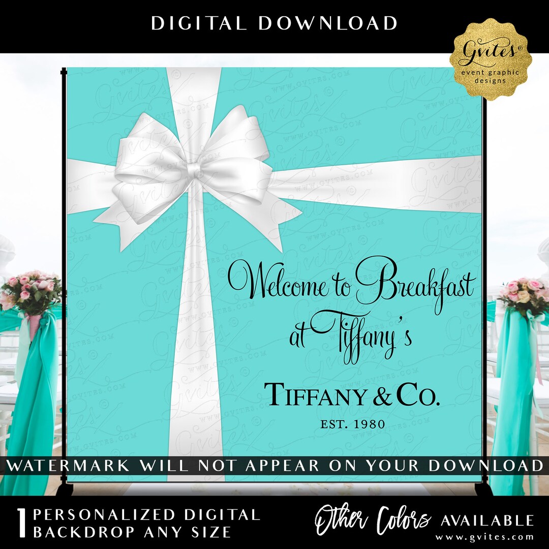 Blue Theme Backdrop Breakfast at Inspired Decor - Etsy