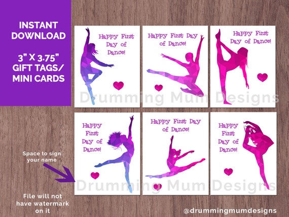 Dance Gift Tags