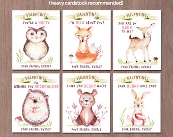 Fox Valentine Card - Etsy