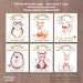 Woodland Animals Valentines Day Cards Forest Creatures Critters Kids ...