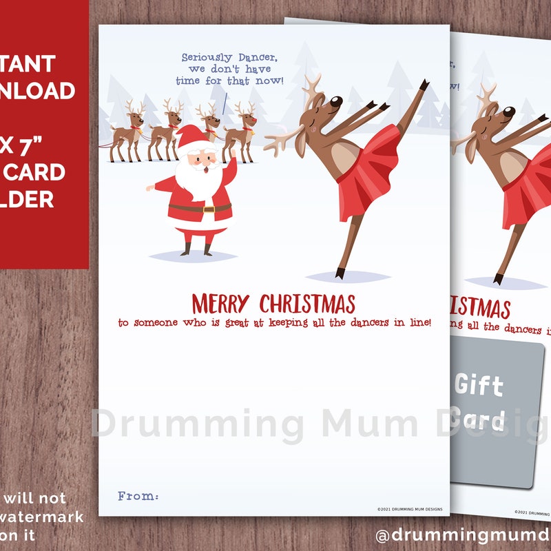 Dance Teacher Christmas Paper - Etsy