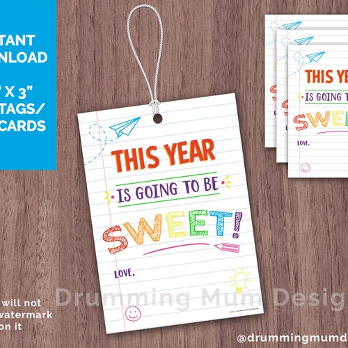 Back to School Teacher Gifts Printable First Day of School - Etsy