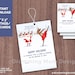 Dance Teacher Holiday Card Gift Tags Note PRINTABLE Christmas Dancer ...