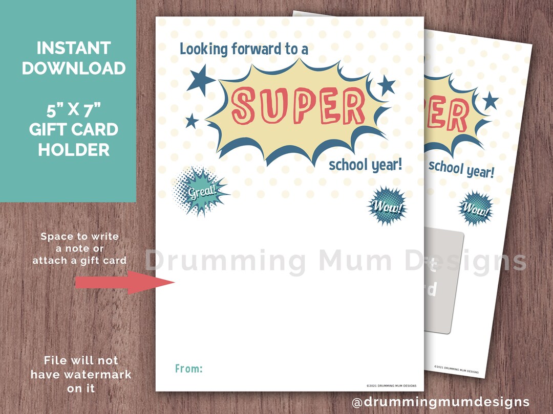 PRINTABLE First Day of School for Teacher for Students Superhero Back ...