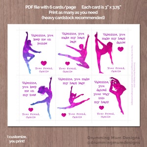 Dance Valentines Day Cards Kid Printable Valentine Card School Older ...
