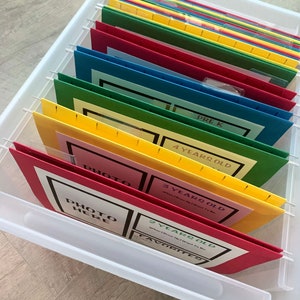 DIY Kids Schoolwork Memory File Box Kit | Kids File Organizer for ...
