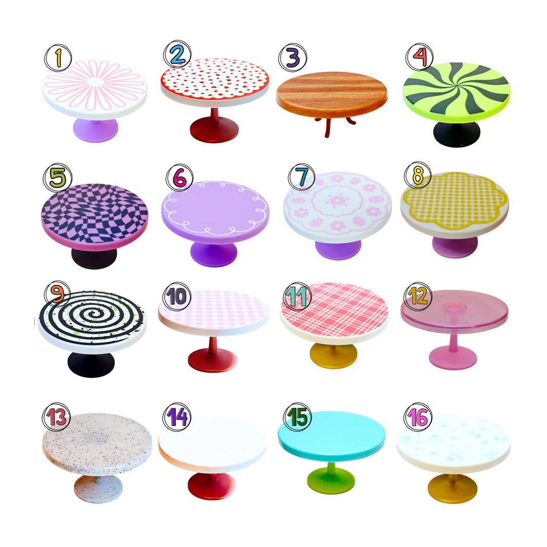 MGA Miniverse Make It Mini - Miniature Tables and Stands - Dollhouse ...