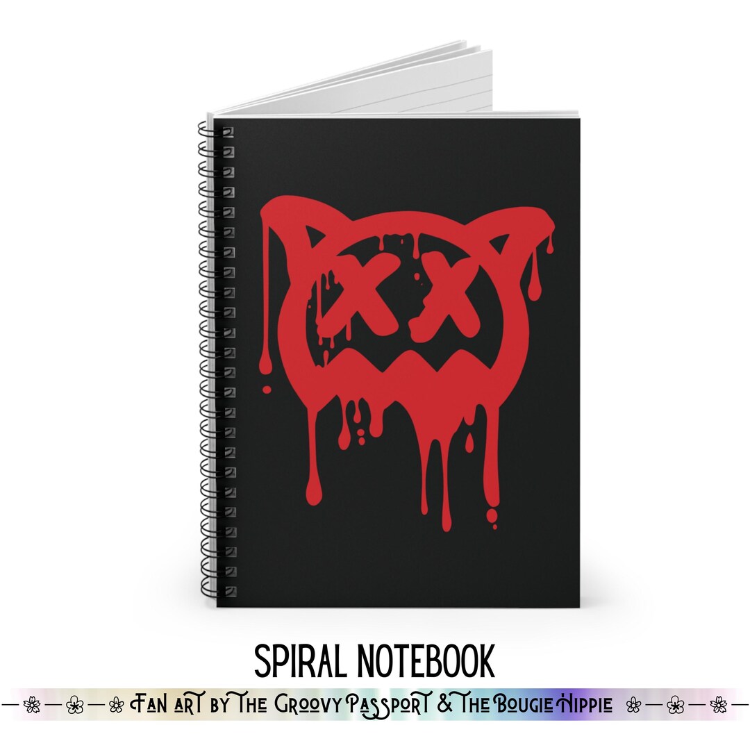 Ren Gill Music Journal - Fan Made Spiral Notebook With Dripping Sick ...