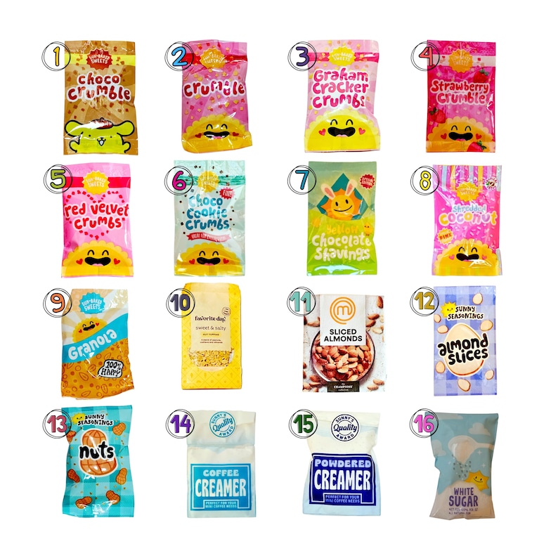 Miniverse Make It Mini Ingredients - Dollhouse Miniature Food - Sweets ...