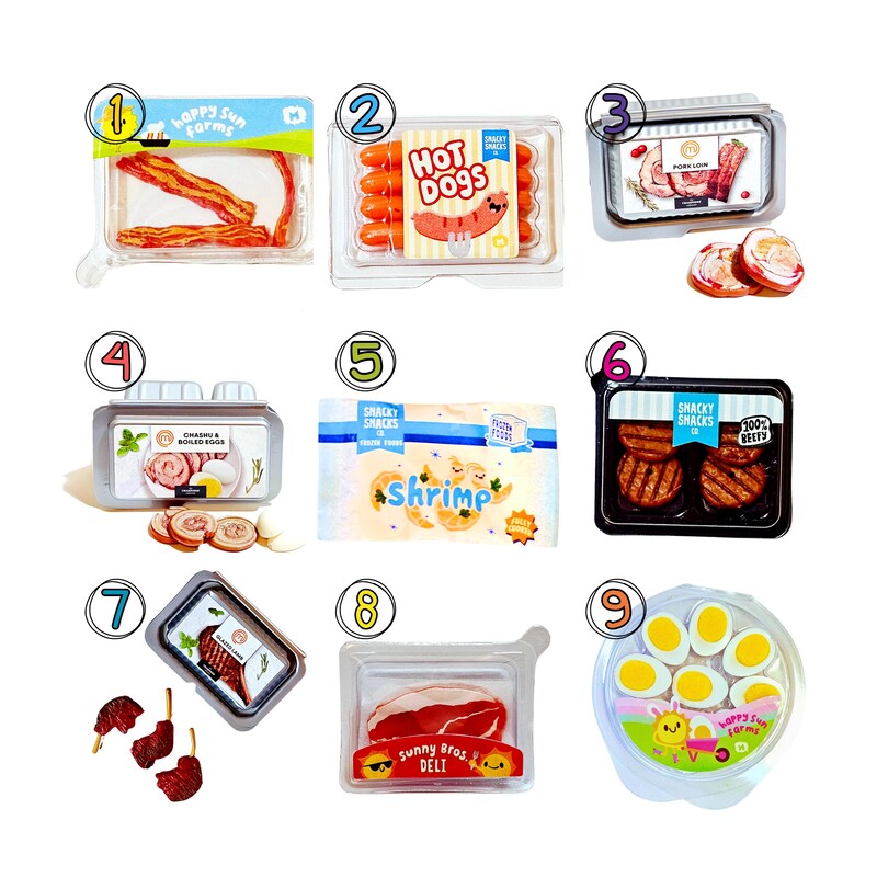 1/6 Scale Mini Meats - Etsy