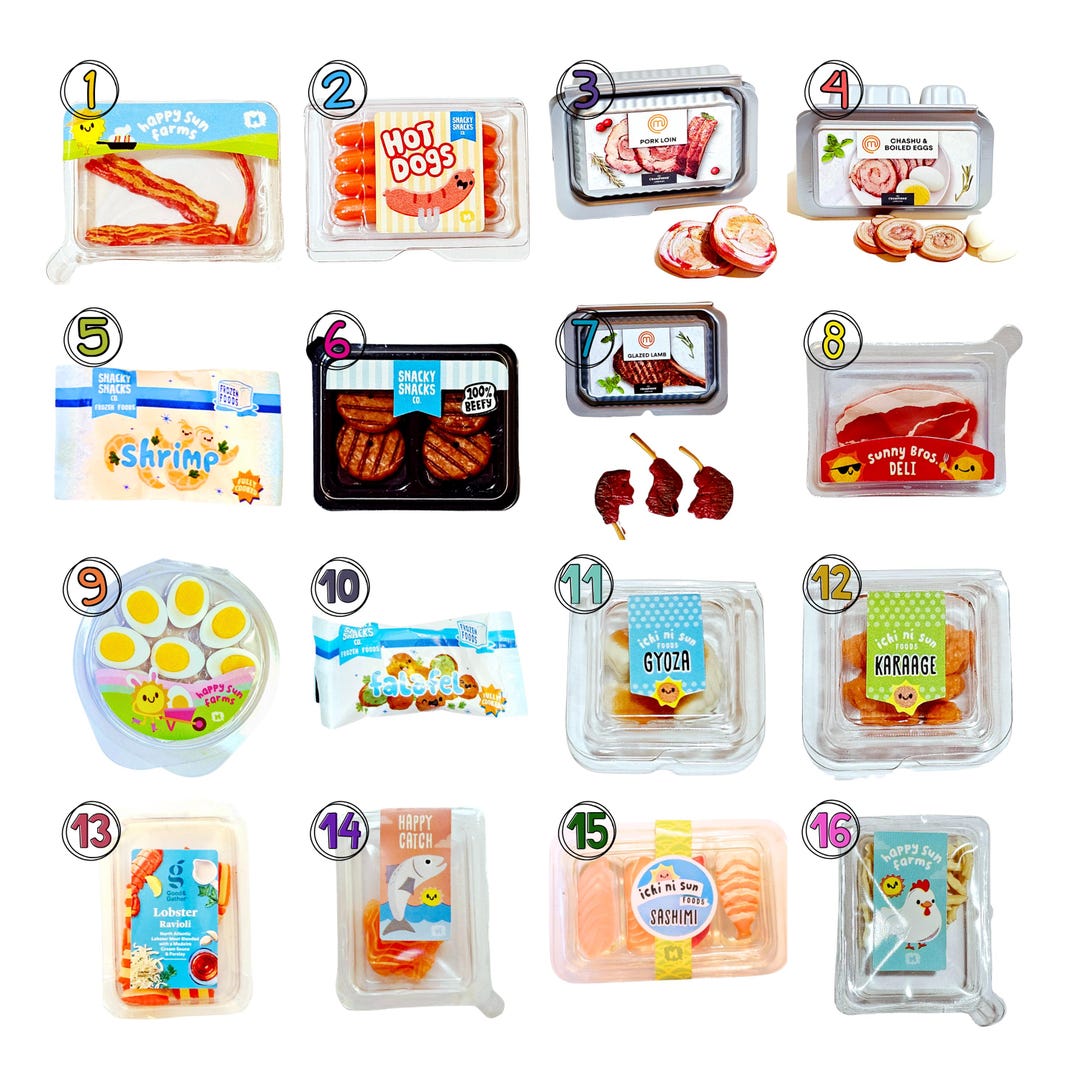 MGA Miniverse and Zuru Mini Brands Food Miniatures - Dollhouse Minis ...