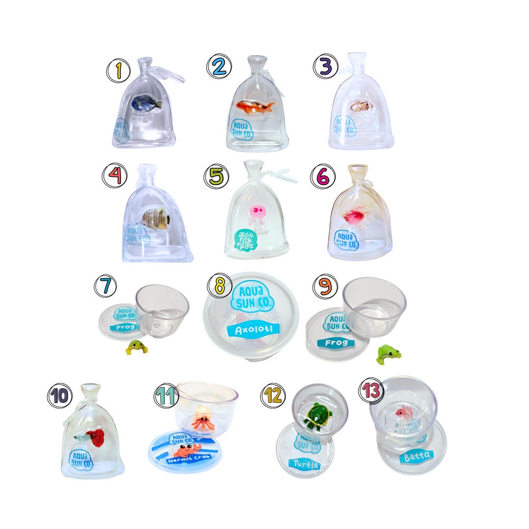 MGA Miniverse Make It Mini Nature & Animals, Dollhouse Miniatures, Fish ...