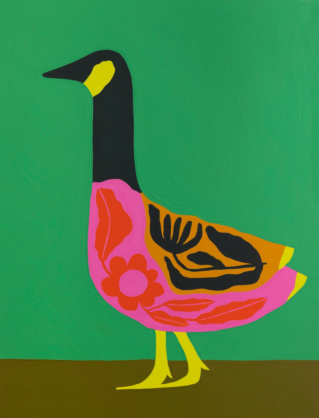 Folk Art Goose Inkjet Print - Etsy