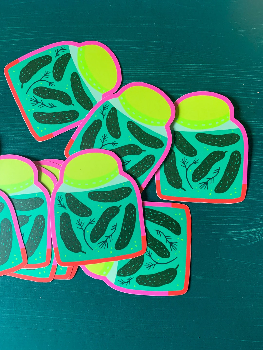 Pickle Jar Vinyl Sticker - Etsy