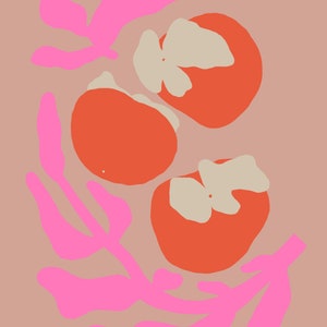 Persimmons Art Print - Etsy