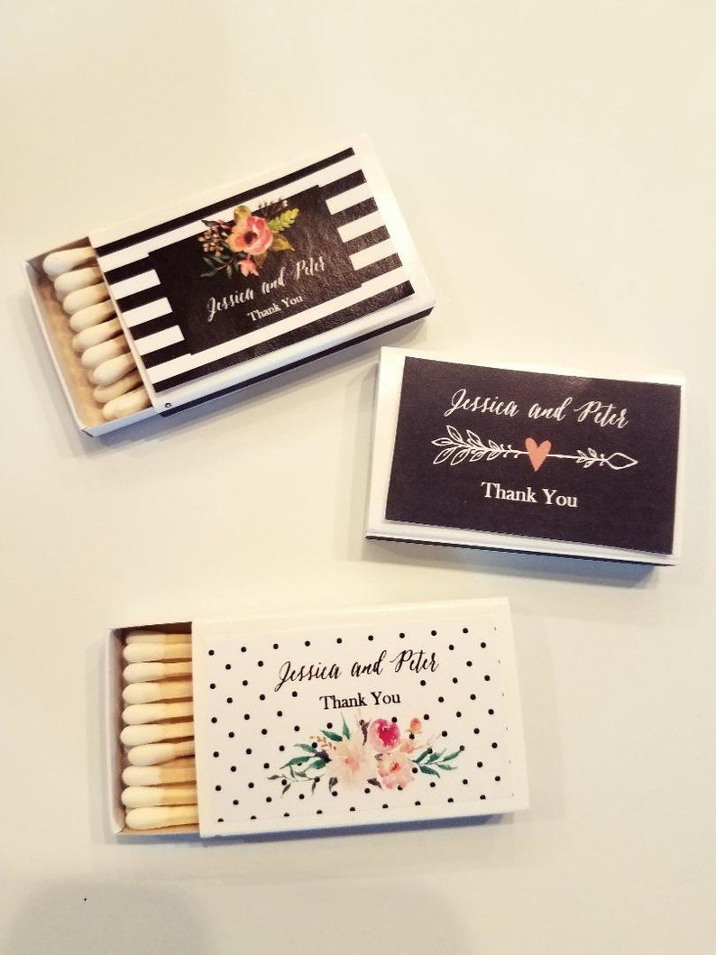 Matches for Wedding Wedding Favors Personalized Matches Match Box ...