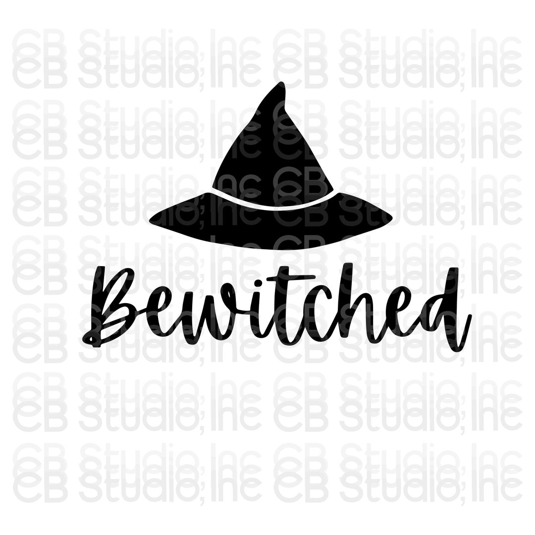Bewitched - Witch Hat Design *SVG & PNG Digital Download* - Etsy