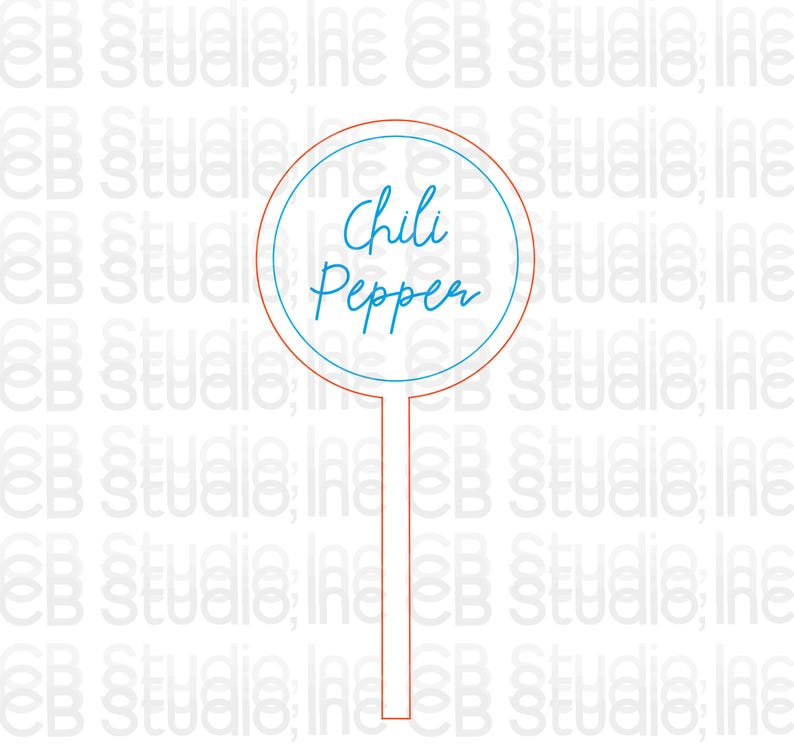 Chili Pepper Plant Tag/sign *SVG Laser File Digital Download ...