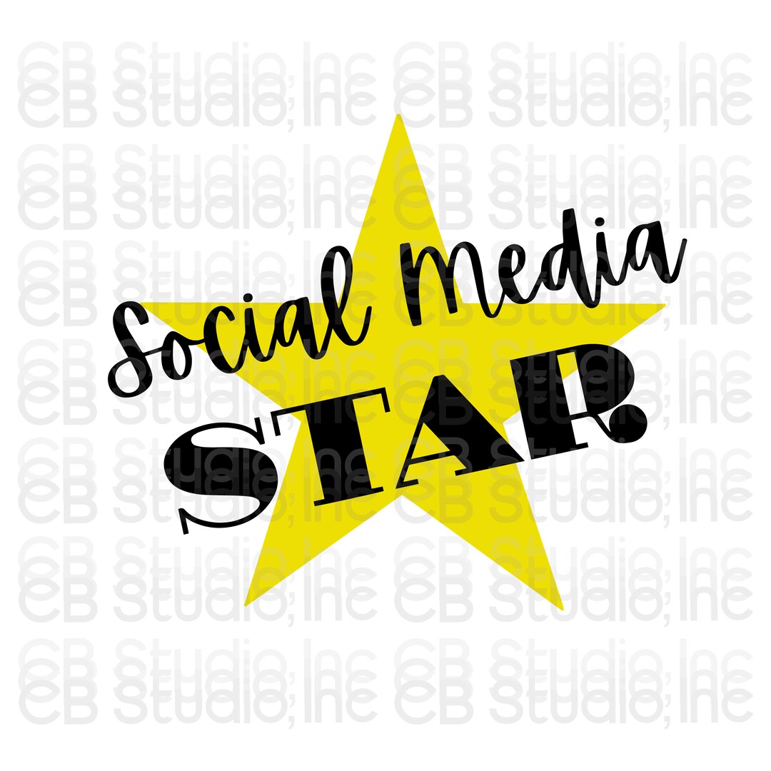 Social Media Star - Star Design *SVG & PNG Digital Download* - Etsy