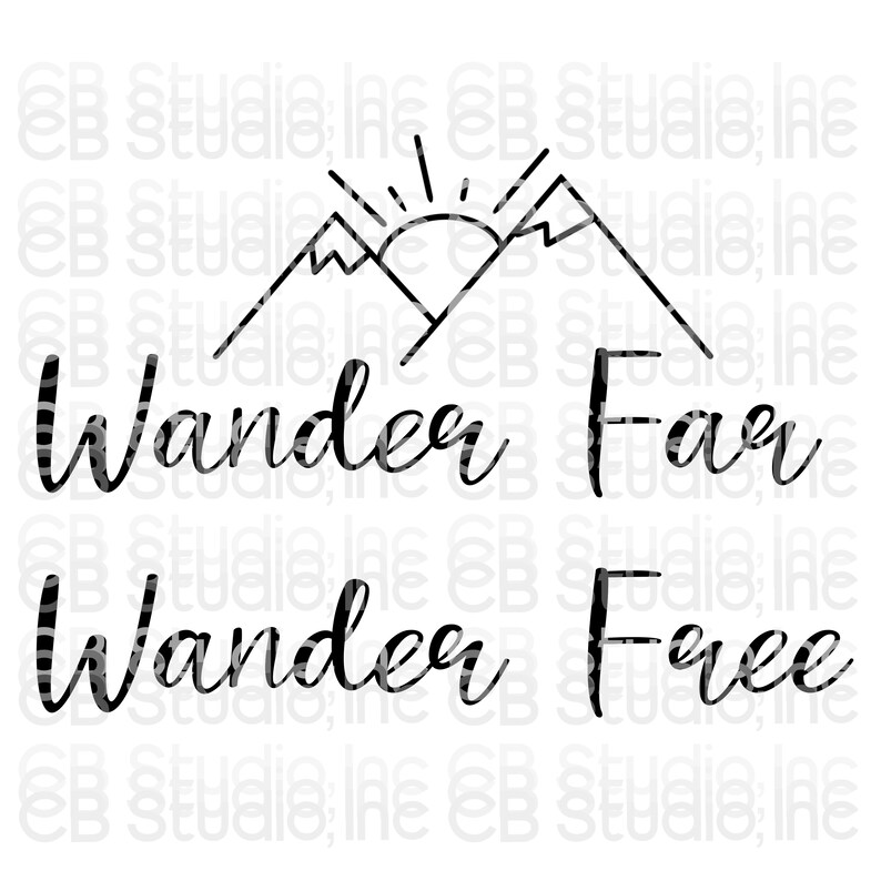 Wander Far Wander Free - SVG & PNG *digital Download* - Etsy