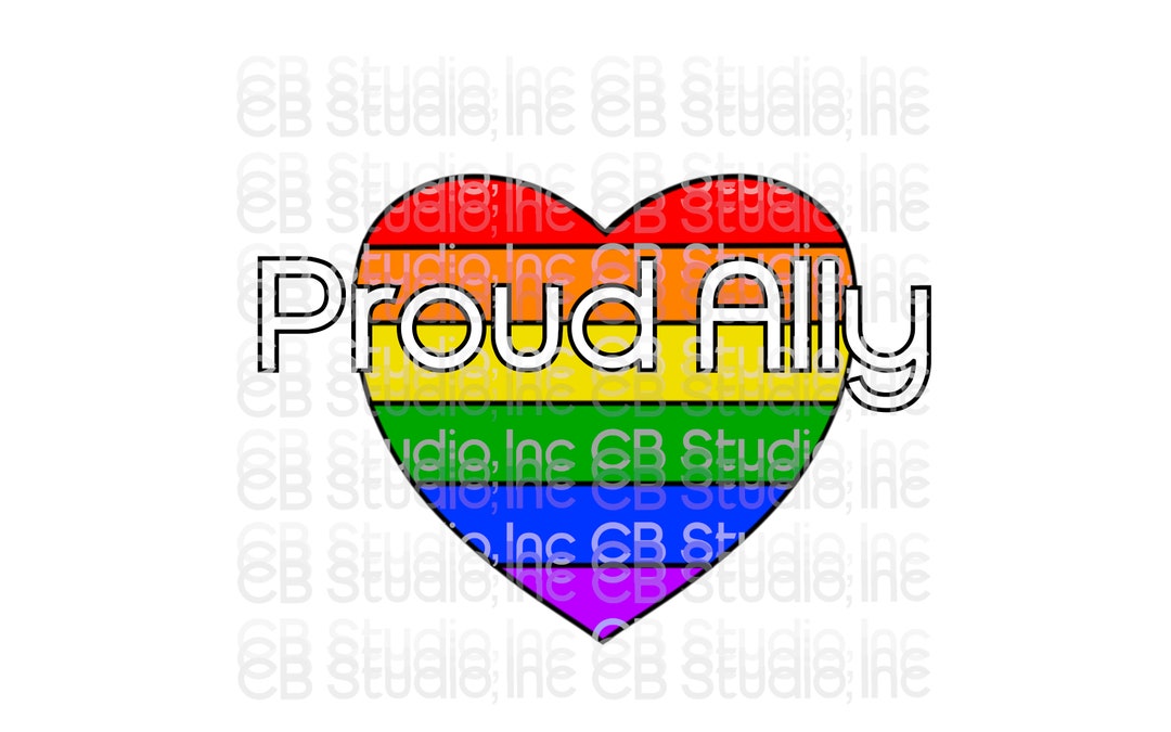 Proud Ally SVG & PNG Digital Download - Etsy