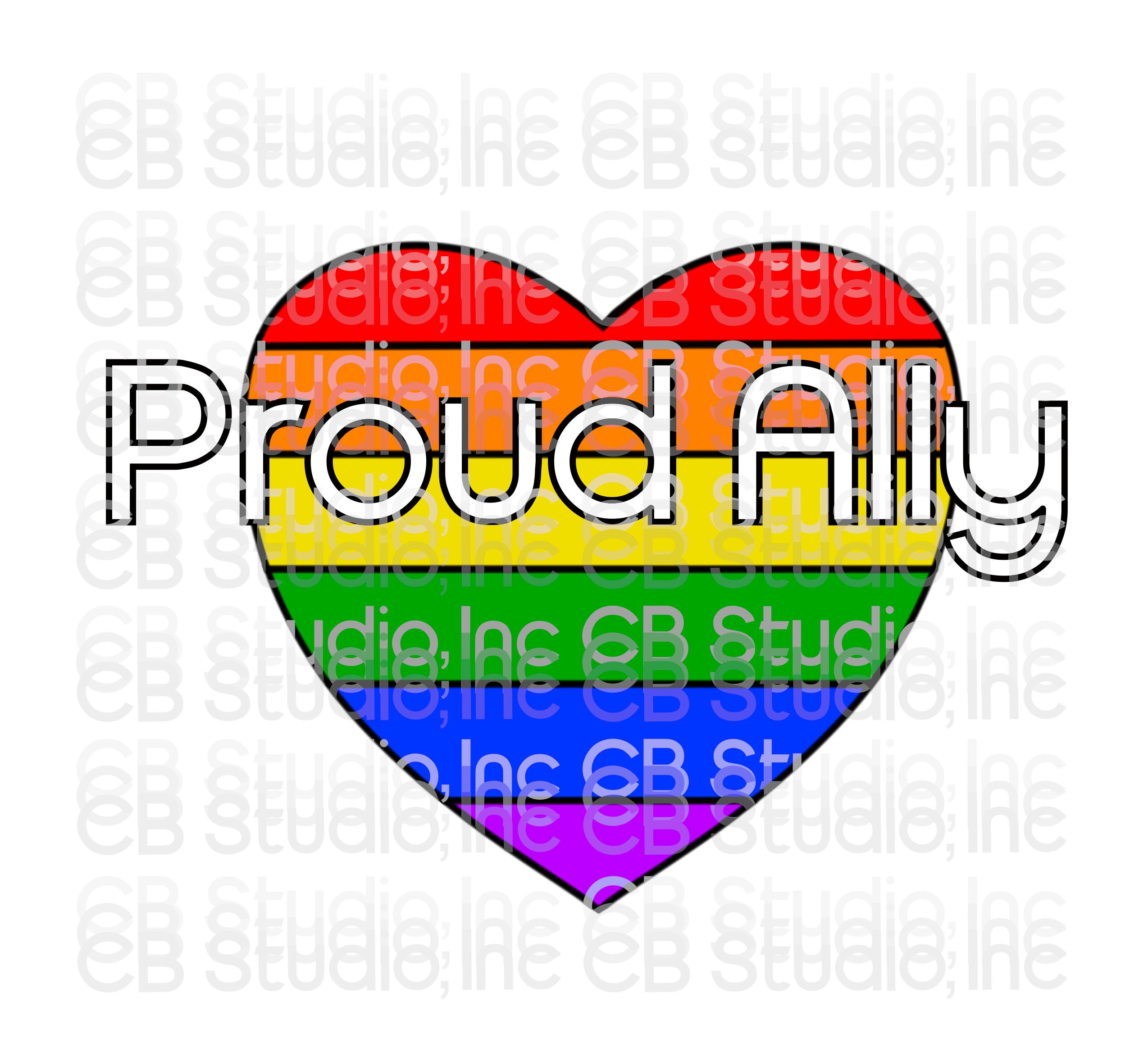 Proud Ally SVG & PNG Digital Download - Etsy